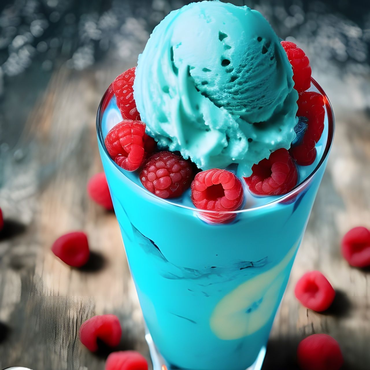 Blue Raspberry - AI Generated Artwork - NightCafe Creator