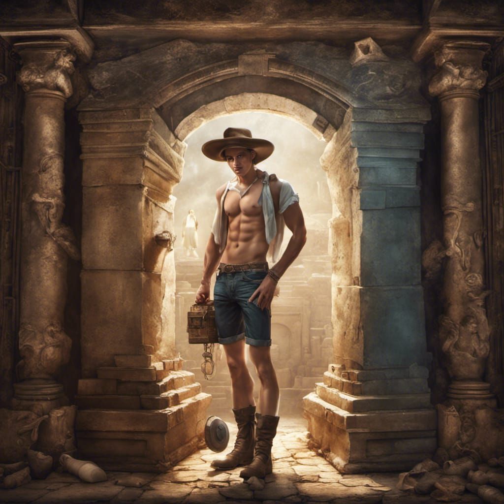 Larry Croft, Tomb Raider 2 - AI Generated Artwork - NightCafe Creator