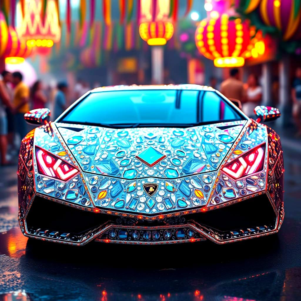 do daimond lamborghiny - Luxurious Diamond Lamborghini in Hy...