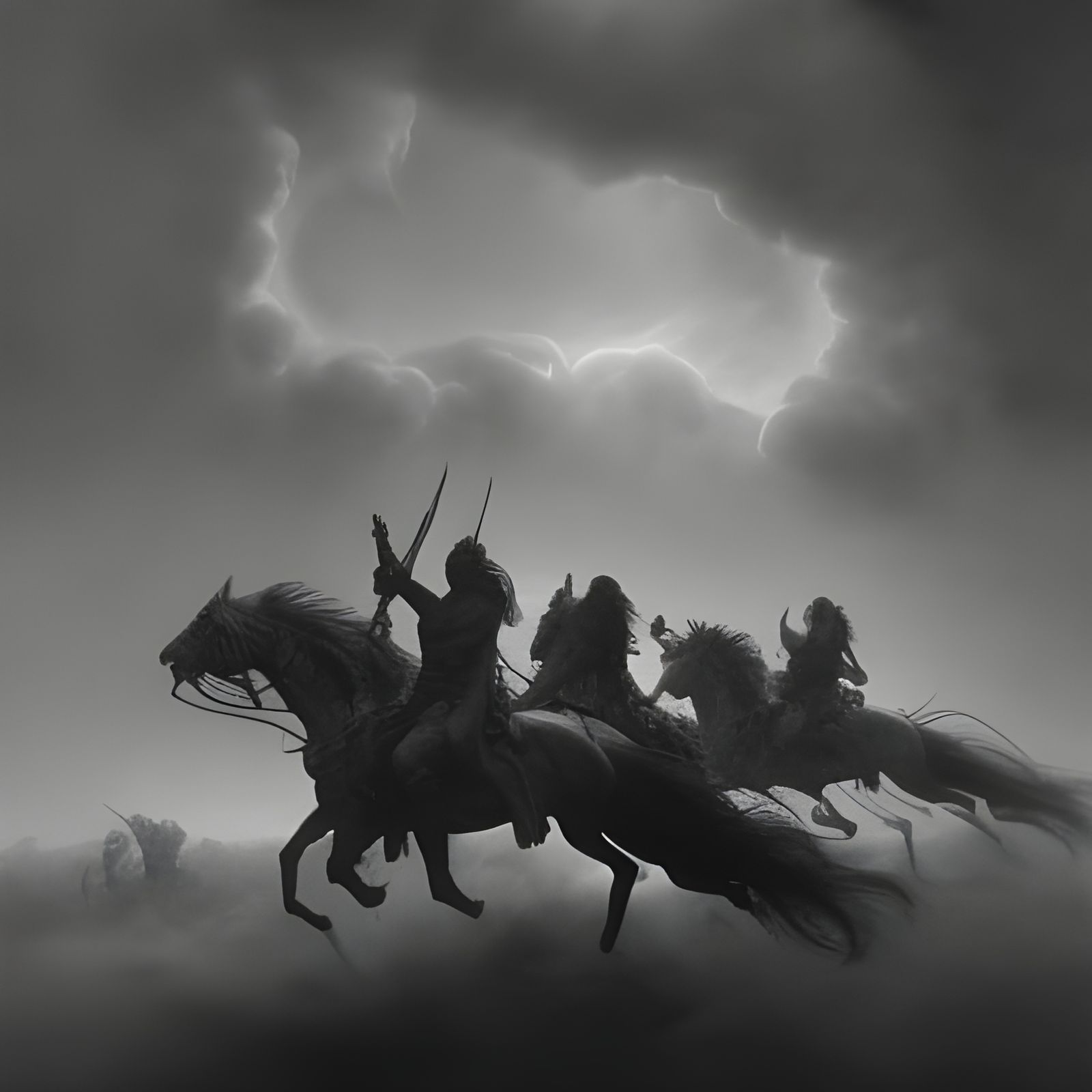 Riding into battle. - AI Generated Artwork - NightCafe Creator