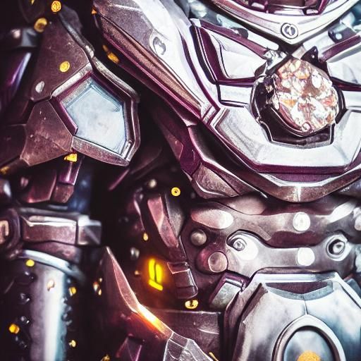 technological armor powered by gems - AI Generated Artwork - NightCafe ...