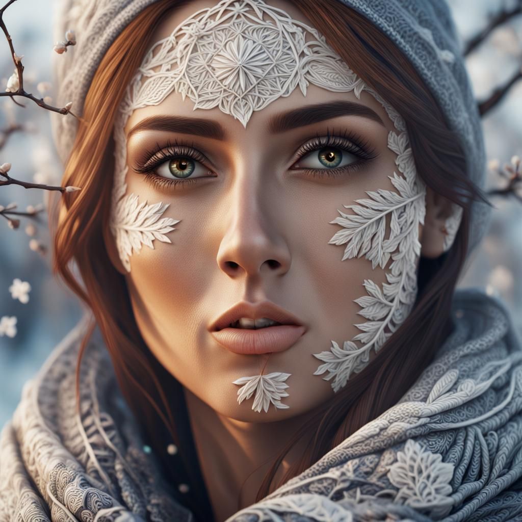 Lady Frost - AI Generated Artwork - NightCafe Creator