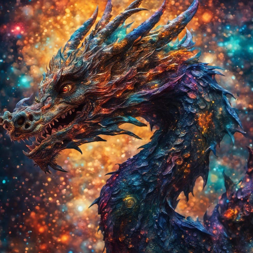 Cosmic Dragon - AI Generated Artwork - NightCafe Creator