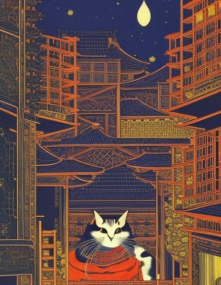 Cat house - AI Generated Artwork - NightCafe Creator
