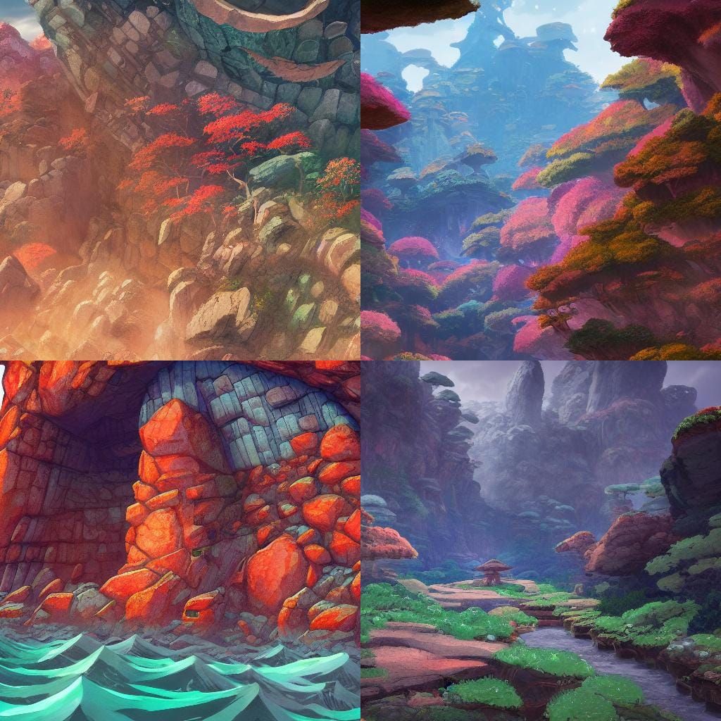 rock texture, stone, video game texture, 4k, stylized, in the style of ...