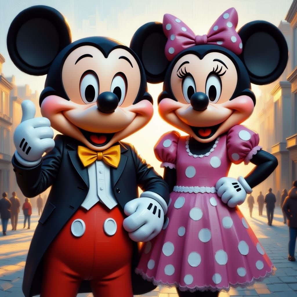 Image of Mickey and Minnie Mouse