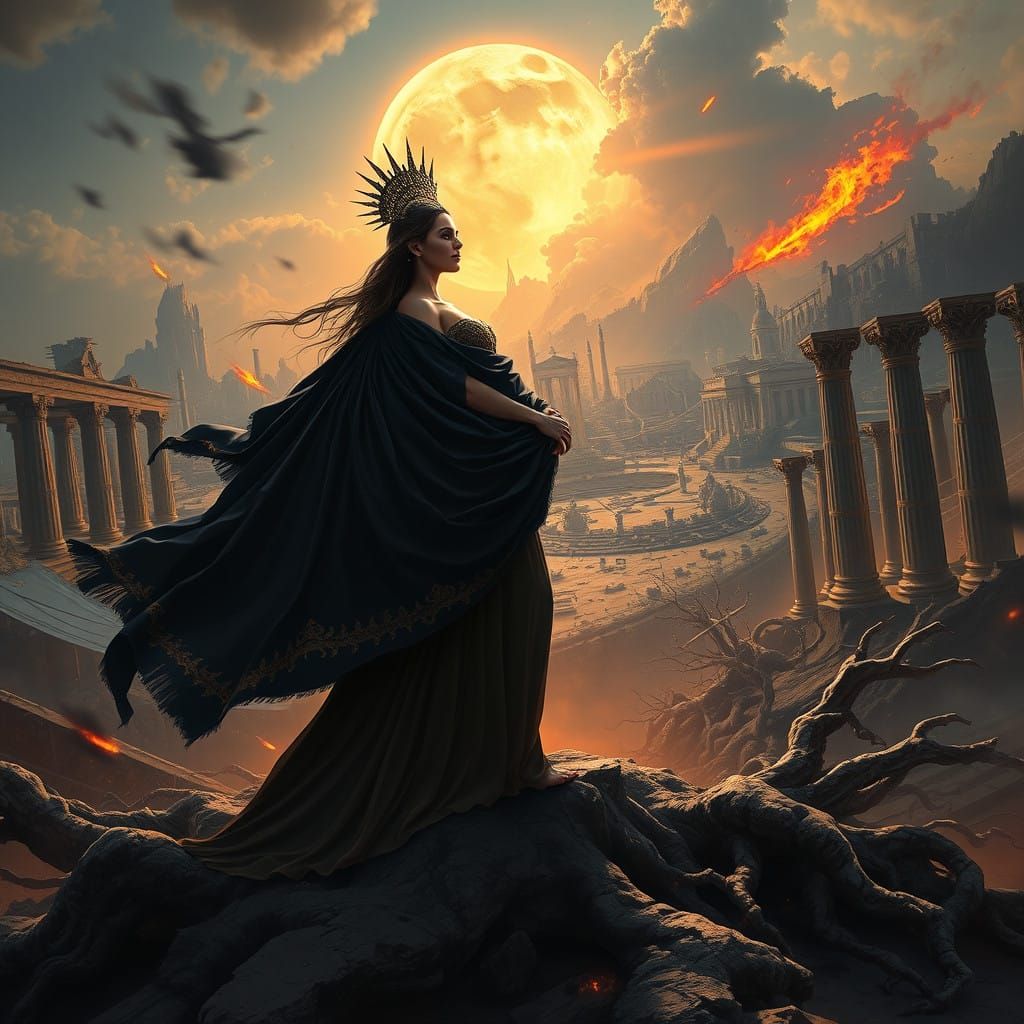 Eris Goddess of Strife and Discord in Greek Mythol... - AI Art