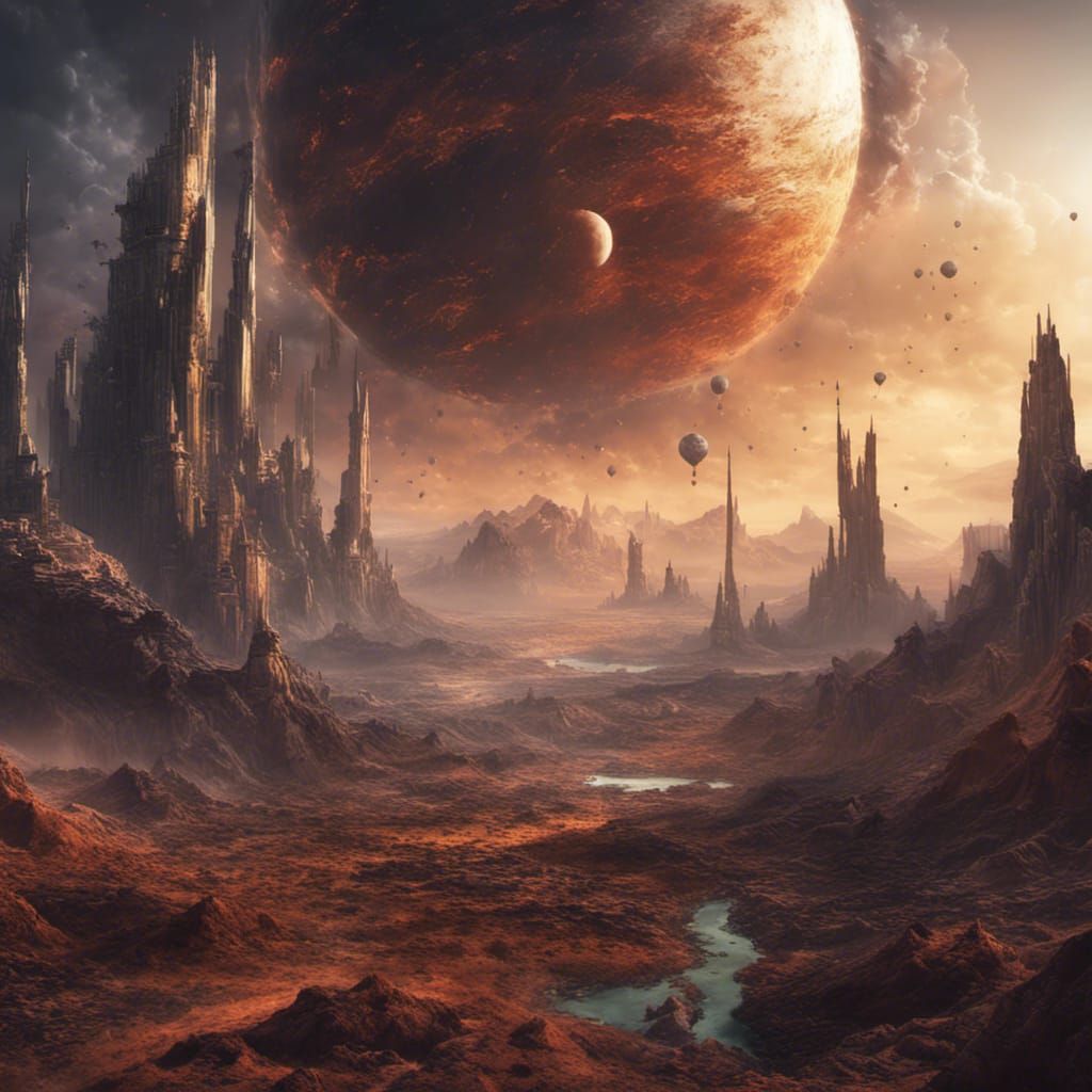 Planetary Devastation. Planet X - AI Generated Artwork - NightCafe Creator