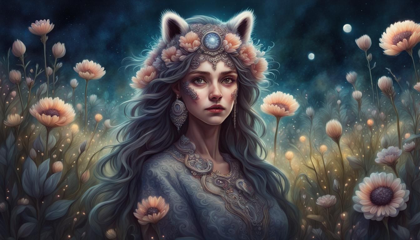 racoon woman - AI Generated Artwork - NightCafe Creator