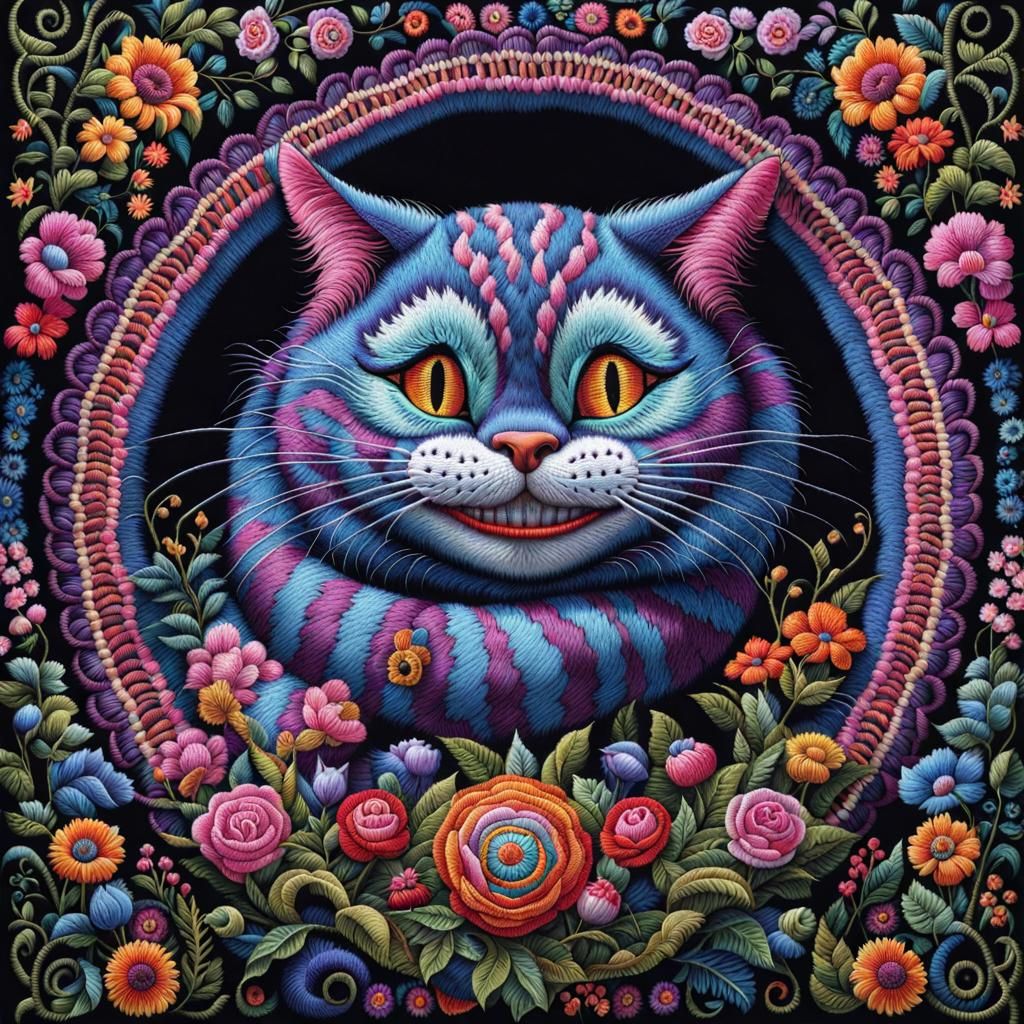 Cheshire Cat I - AI Generated Artwork - NightCafe Creator