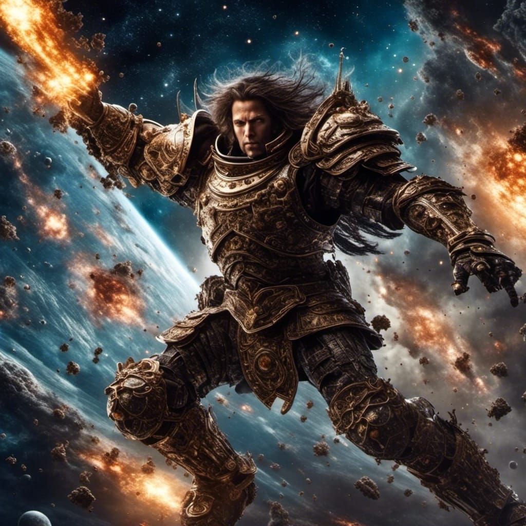 Cosmic Knight - AI Generated Artwork - NightCafe Creator