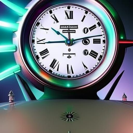 Dystopian Clock Ruins (Earth year 3333) - AI Generated Artwork ...