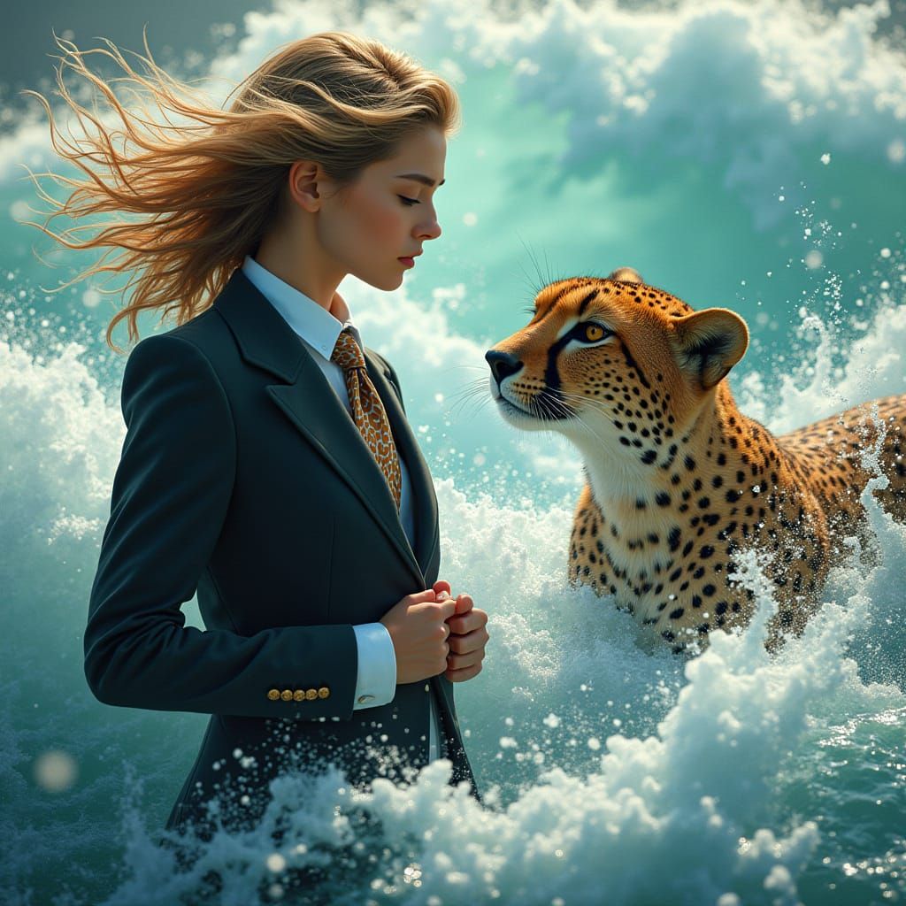 How a cheeta finds it's girl - Stunning Siren and Cheetah in...