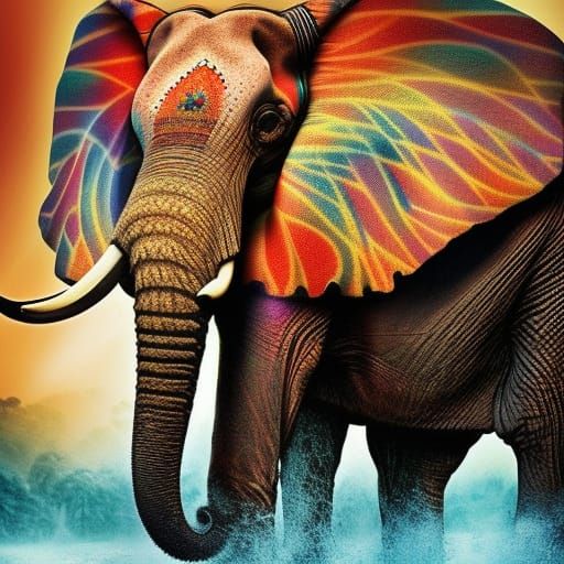 Elephant Zen - AI Generated Artwork - NightCafe Creator