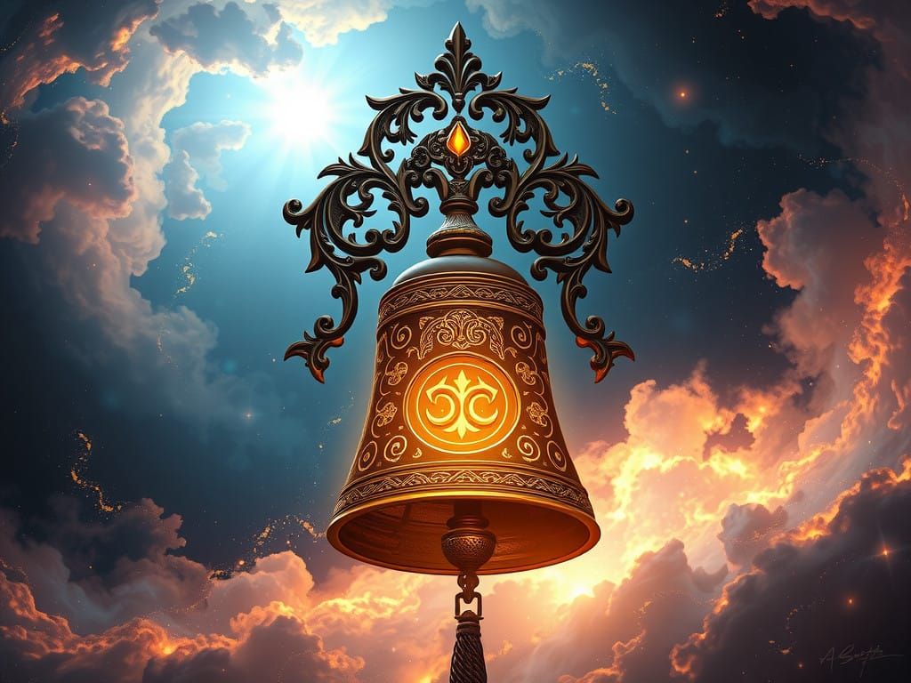 Cosmic Holy Handbell 2 - Ornate Cosmic Holy Handbell Radiate...