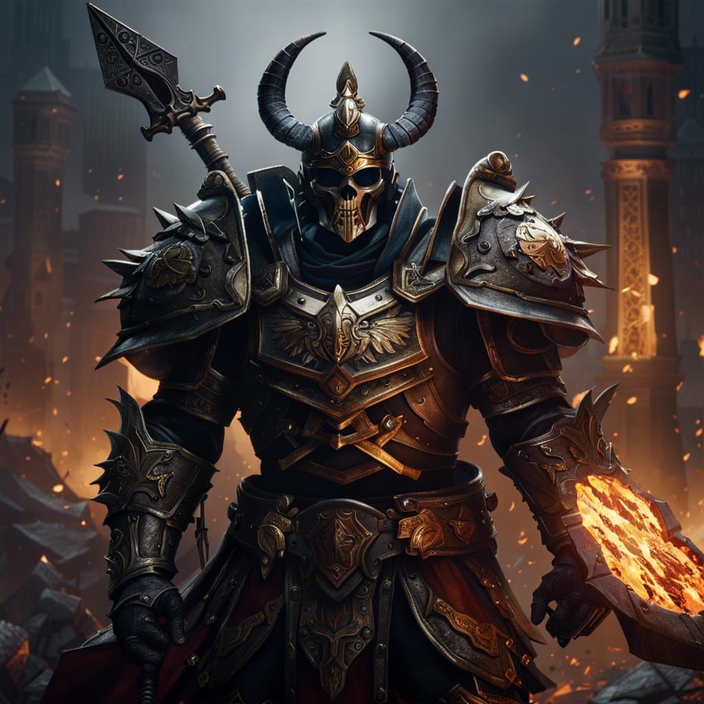 Knight Commander of the Undead Army - AI Generated Artwork - NightCafe ...