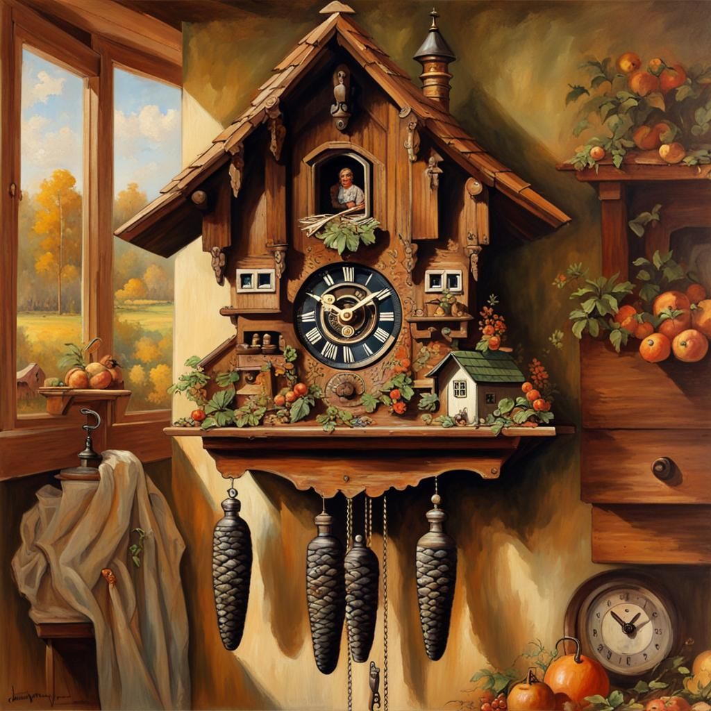 Cuckoo Clock - AI Generated Artwork - NightCafe Creator