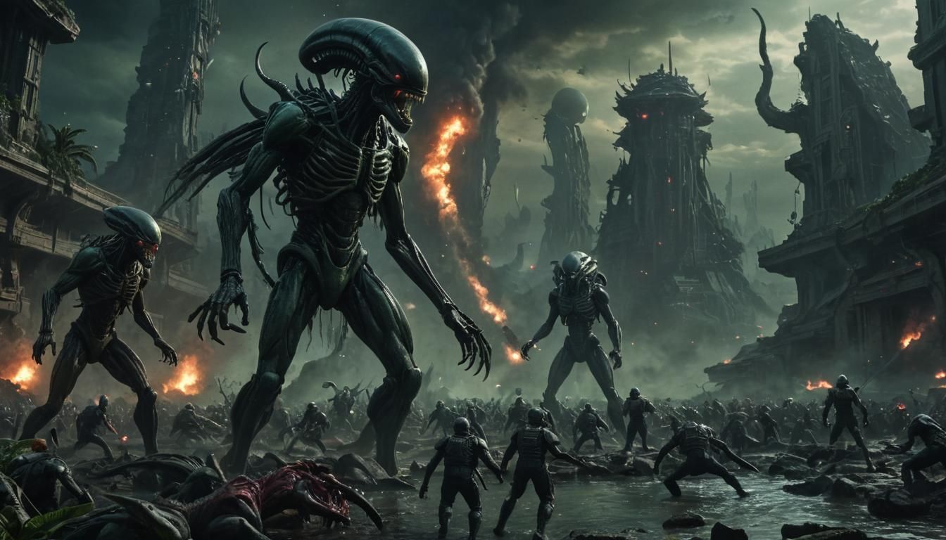 Alien War - AI Generated Artwork - NightCafe Creator