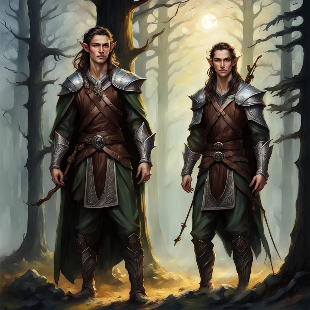 Elladan and Elrohir - AI Generated Artwork - NightCafe Creator