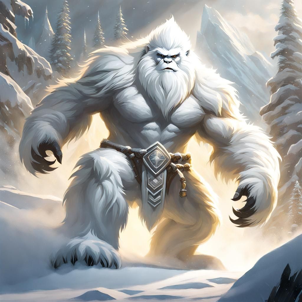 Yeti Forest Security - AI Generated Artwork - NightCafe Creator