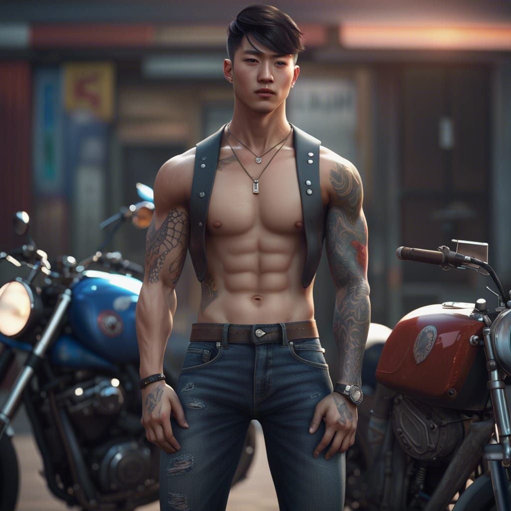 Motorcycle rider - AI Generated Artwork - NightCafe Creator