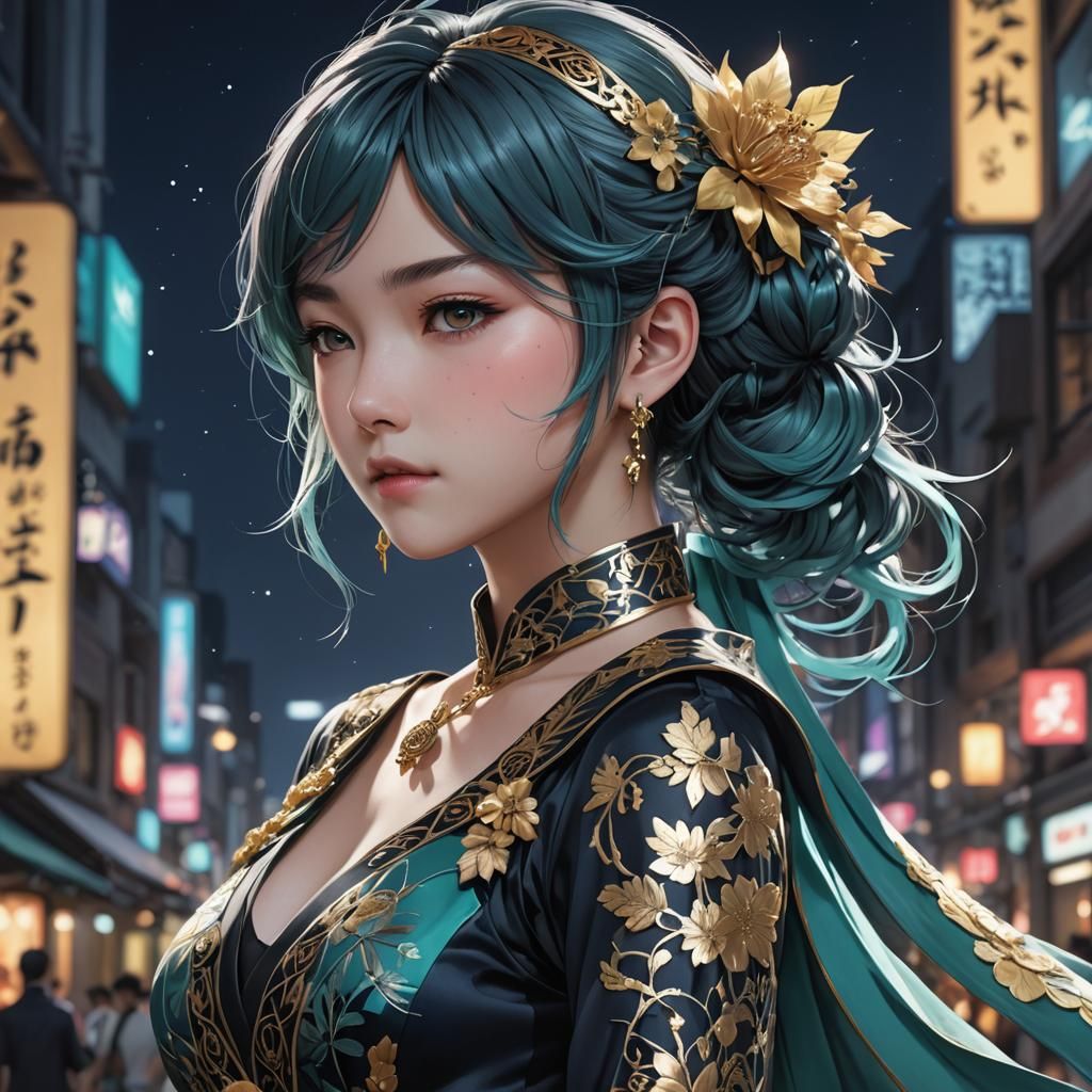 Closeup of beautiful Fuuka. - AI Generated Artwork - NightCafe Creator