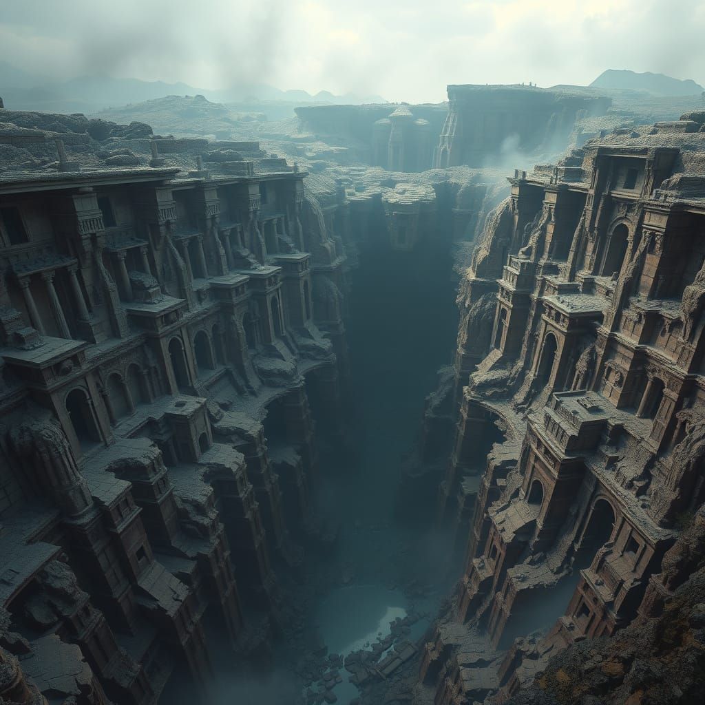 Epic Digital Painting of Abyssal Liminal Realm in ... - AI Art