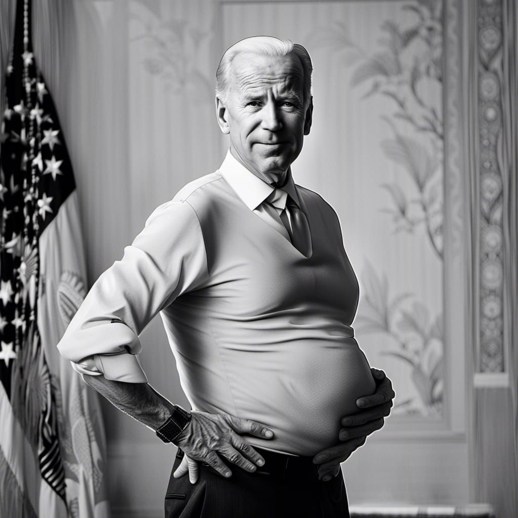 Pregnant Presidents: Joe Biden - AI Generated Artwork - NightCafe Creator
