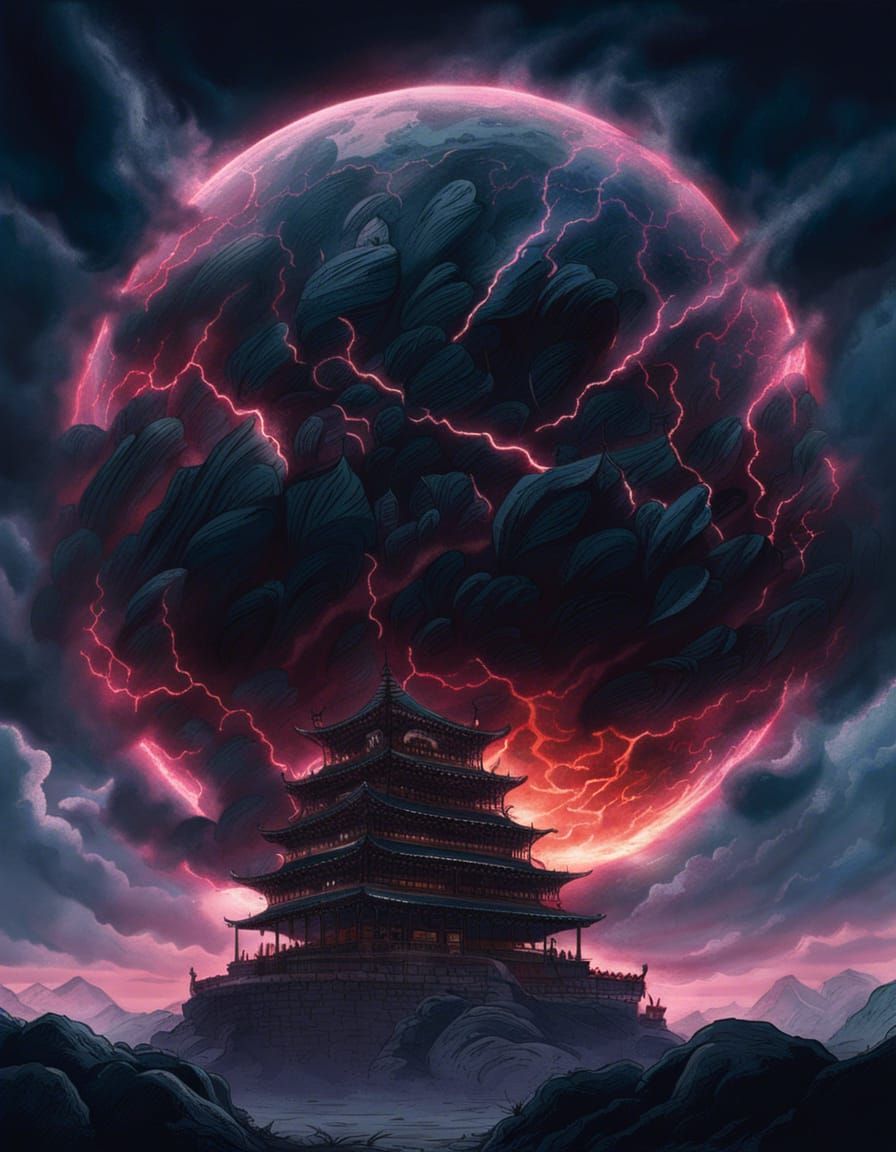 Lava Moon - AI Generated Artwork - NightCafe Creator