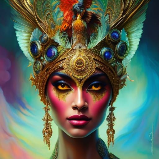 Bird Goddess X - AI Generated Artwork - NightCafe Creator