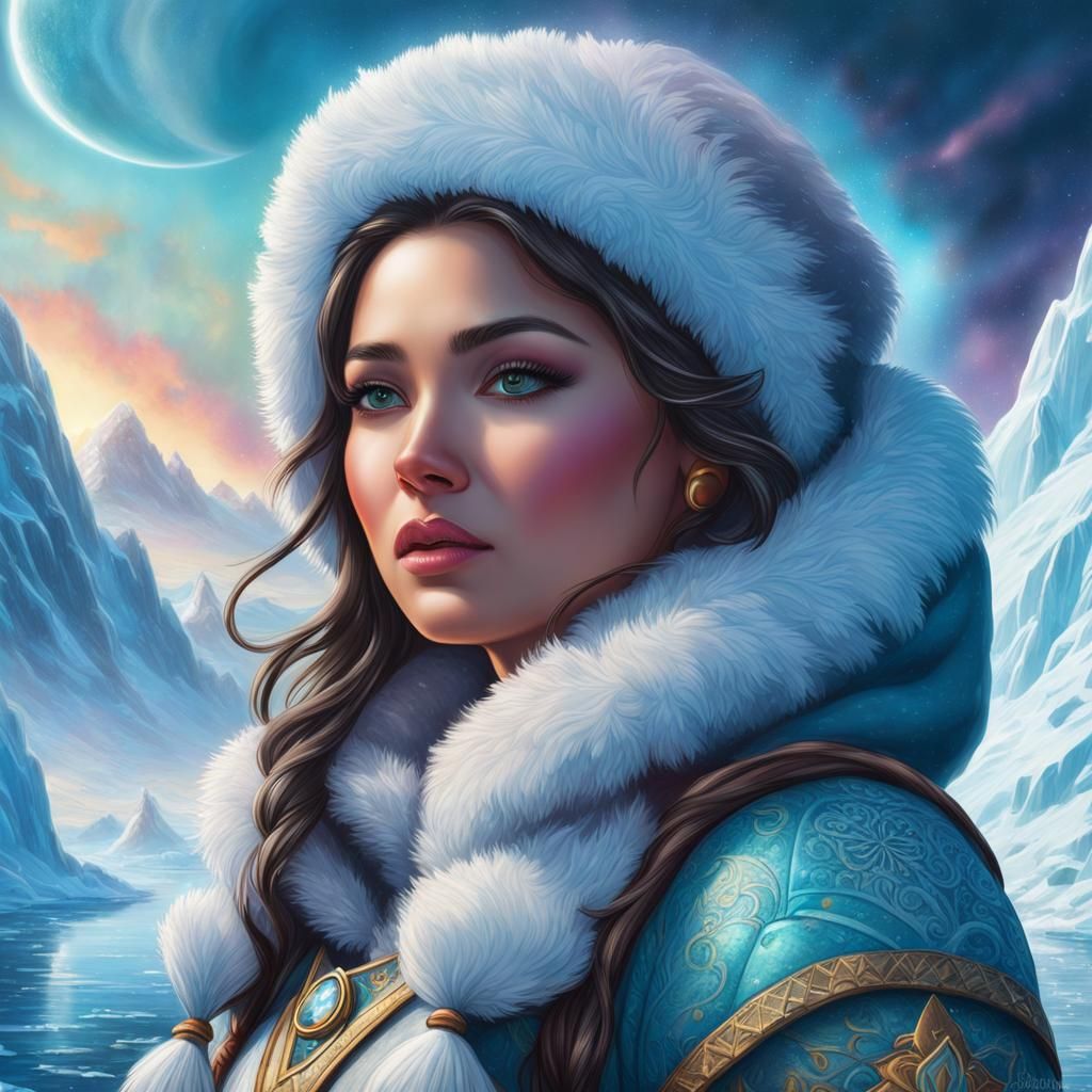 Eskimo Woman At The North Pole Ai Generated Artwork Nightcafe Creator