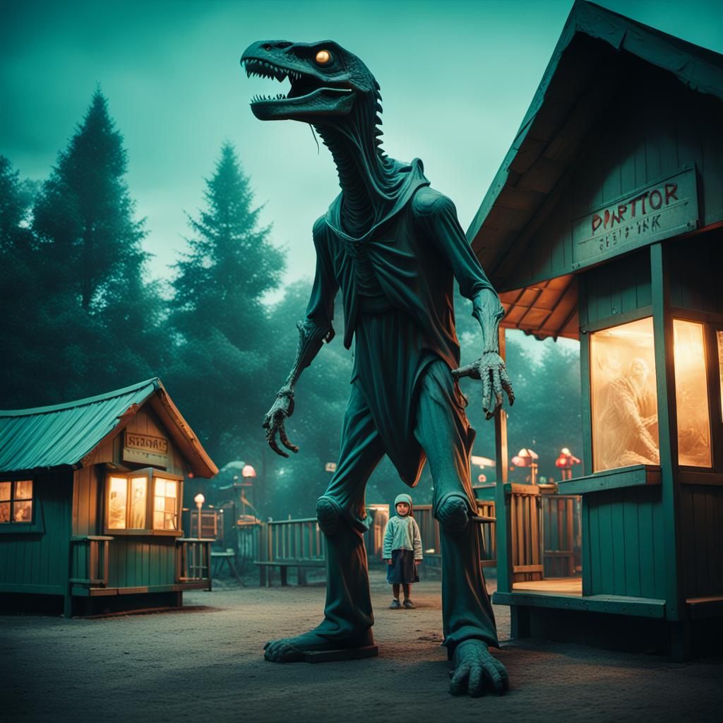 The ghosts in the holiday camp theme park - AI Generated Artwork ...