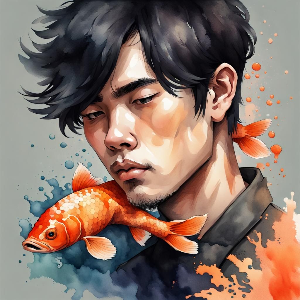 Fish Dude - AI Generated Artwork - NightCafe Creator