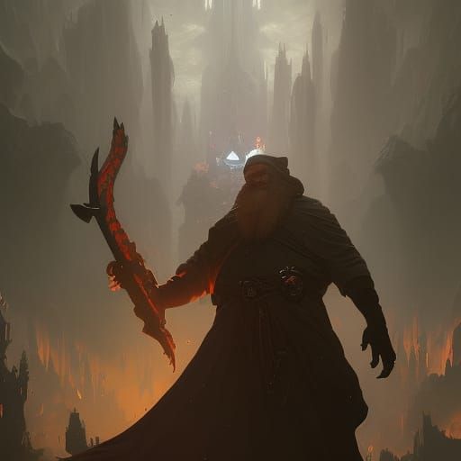 Gigantic Evil Gnome - AI Generated Artwork - NightCafe Creator