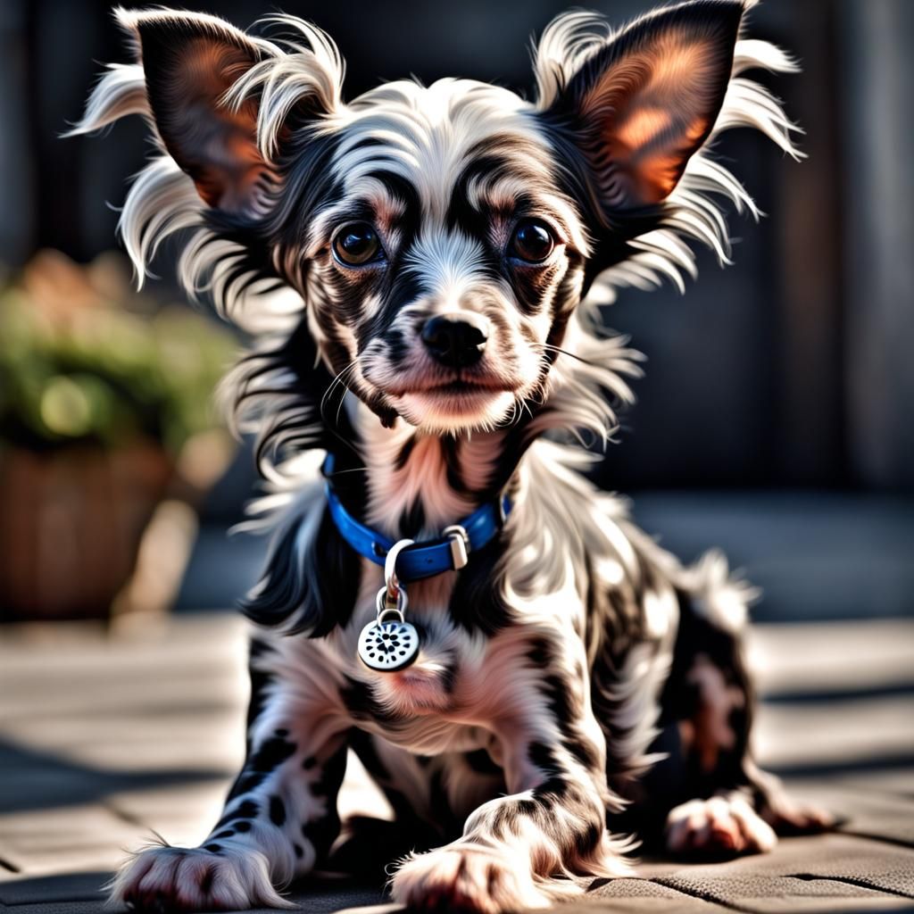 chinese crested - AI Generated Artwork - NightCafe Creator