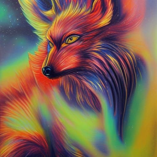 Colorful fox - AI Generated Artwork - NightCafe Creator