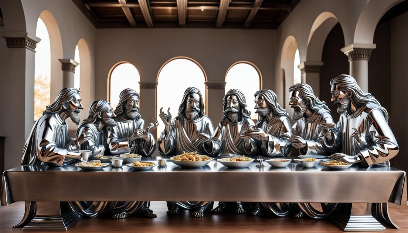 the last supper - AI Generated Artwork - NightCafe Creator