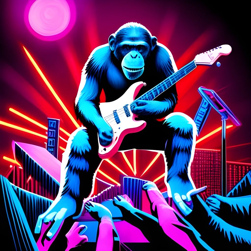 rocking chimpanzee - AI Generated Artwork - NightCafe Creator