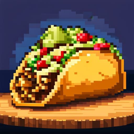 Pixel Taco - AI Generated Artwork - NightCafe Creator