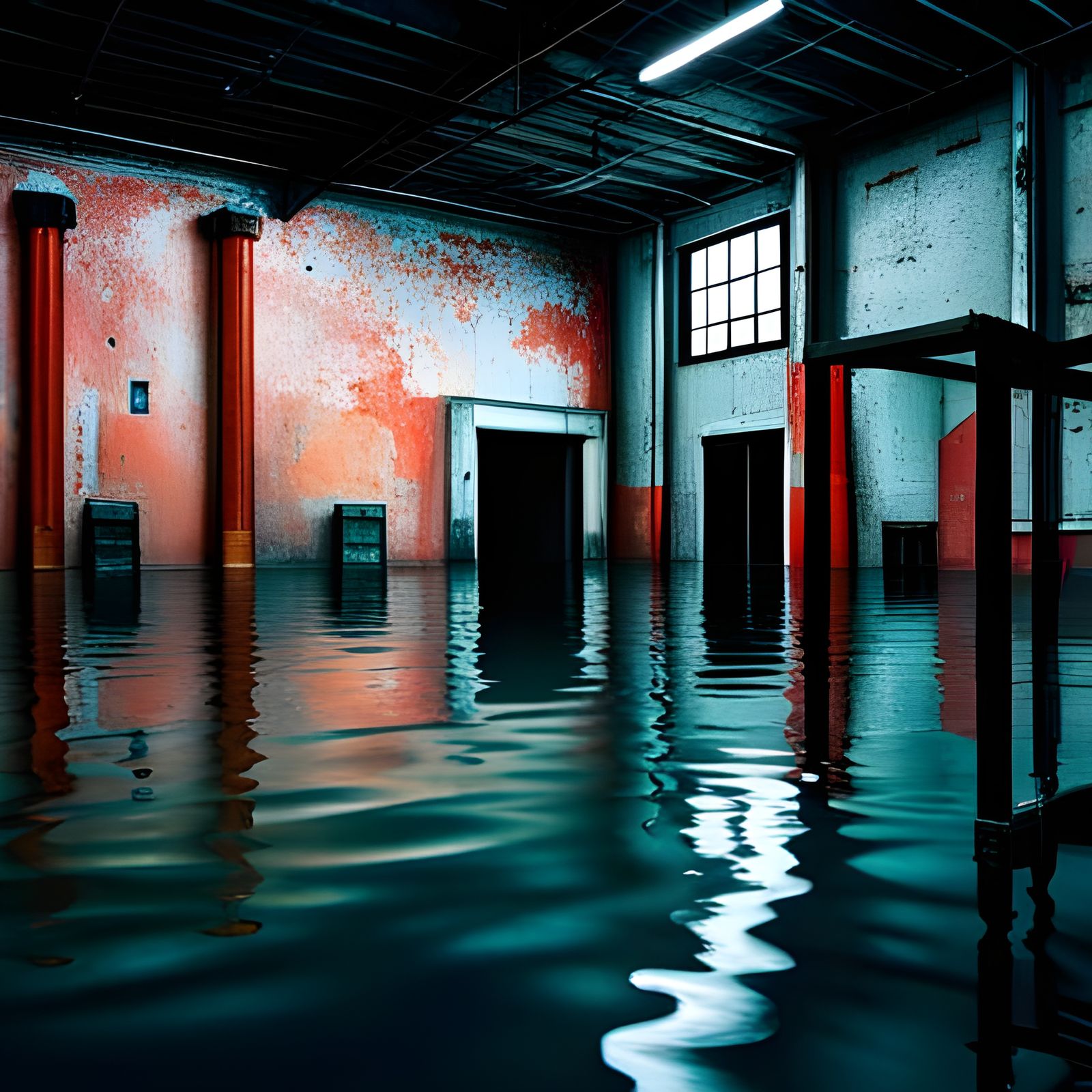Flooded. Abandoned. - AI Generated Artwork - NightCafe Creator