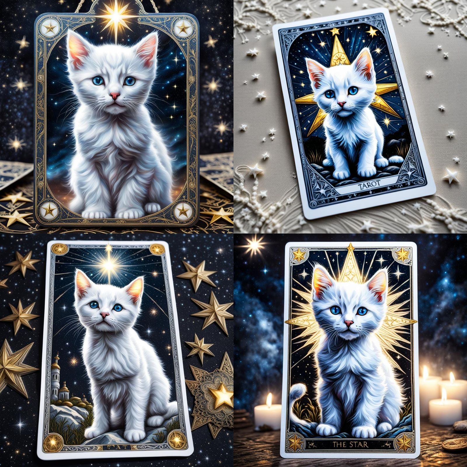The Star - Kitten Tarot - AI Generated Artwork - NightCafe Creator