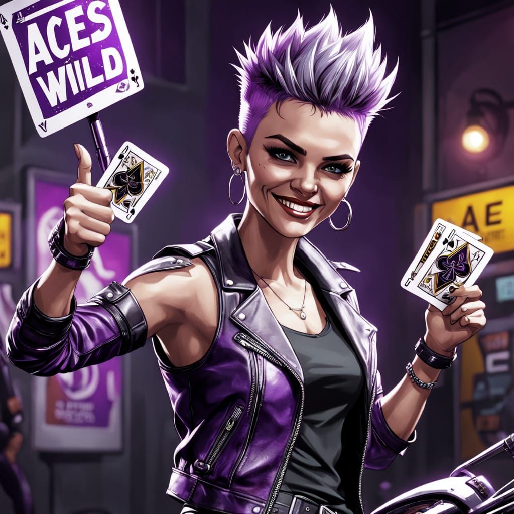 Confident Butch Woman Reigns Supreme in Asexual Pr... - AI Art