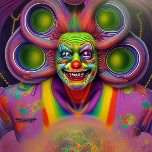 Cosmic Clown - AI Generated Artwork - NightCafe Creator