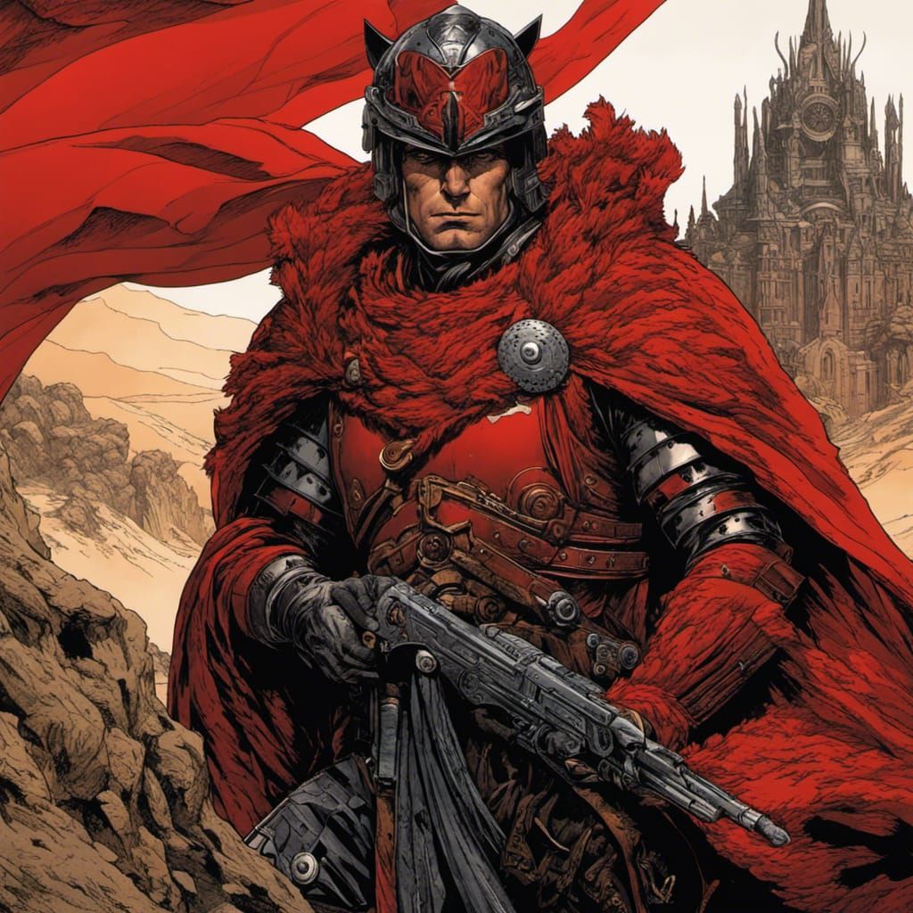 Red Rising Howler - AI Generated Artwork - NightCafe Creator