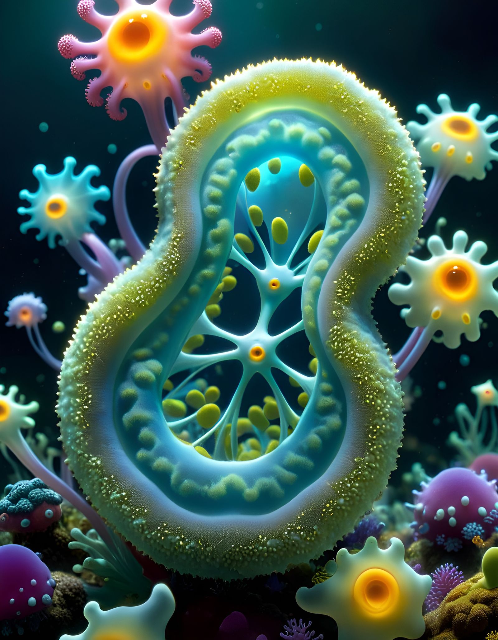 Amoeba Cell - AI Generated Artwork - NightCafe Creator