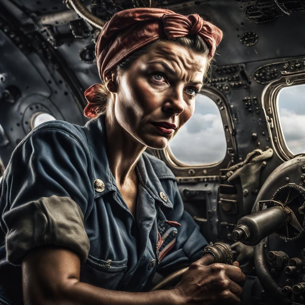 Rosie the riveter - AI Generated Artwork - NightCafe Creator