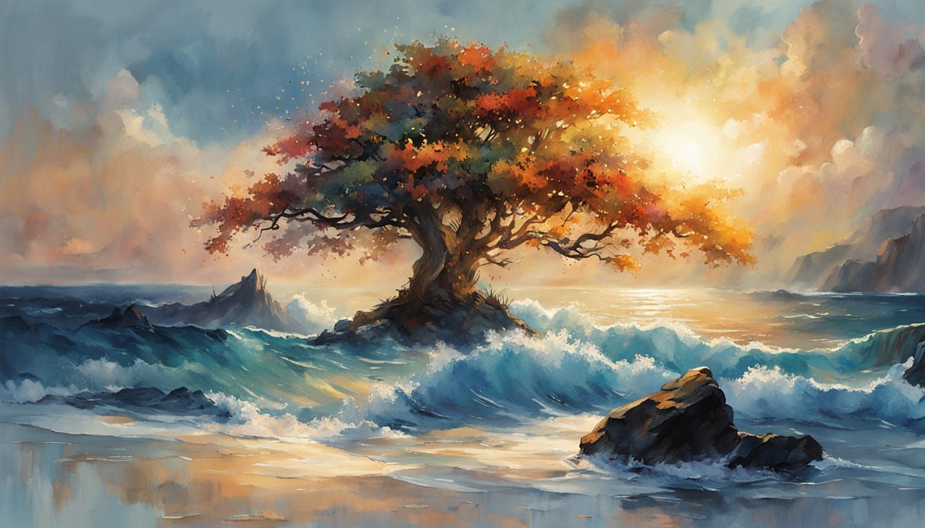 Mythical Paradise Island Landscape - Mythical Paradise Islan...