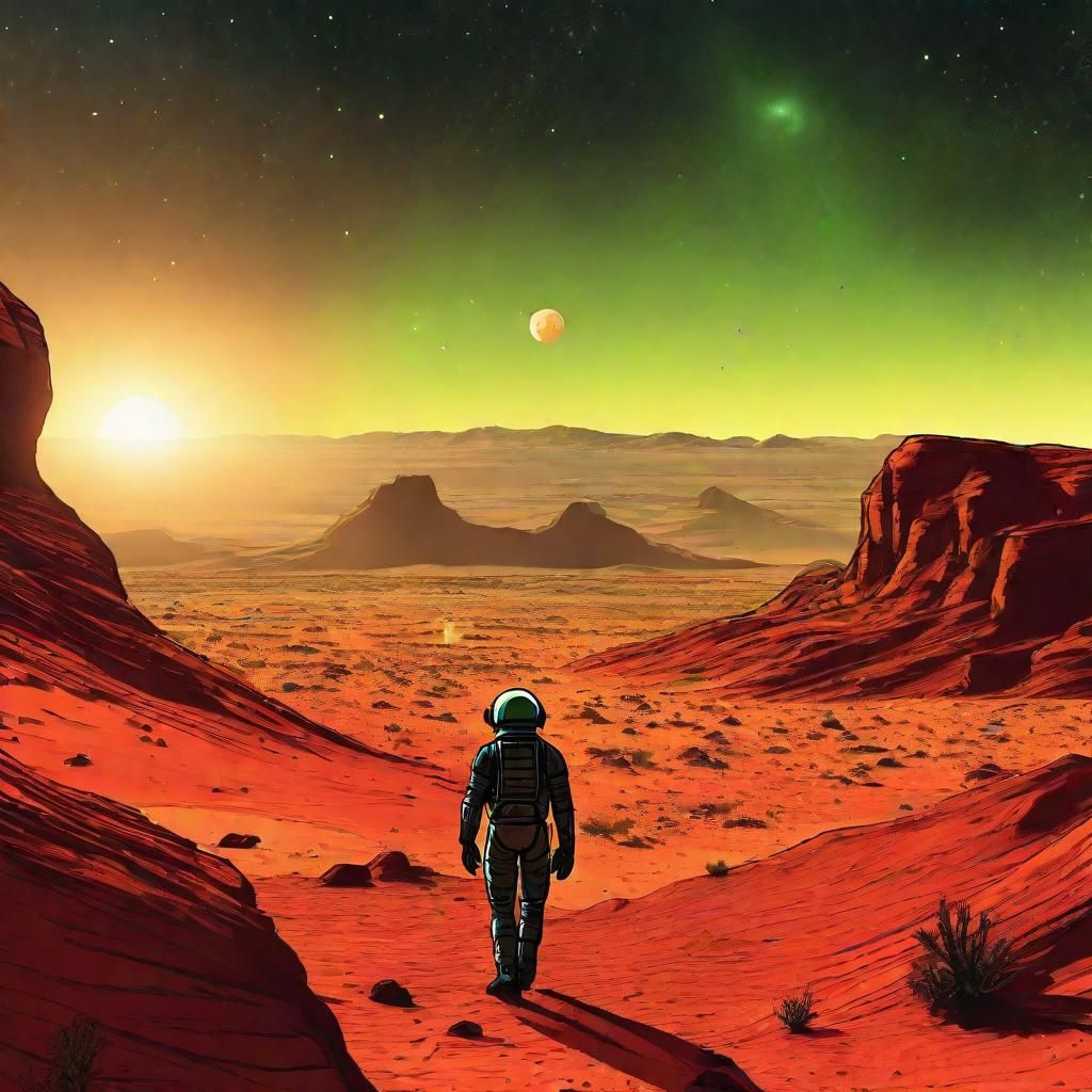 Find my way on the deserted planet - AI Generated Artwork - NightCafe ...