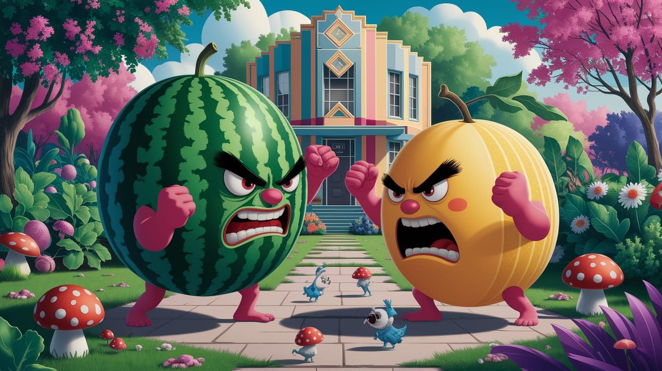 The Melon world is a Mean Place - Fantasy Fruit Brawl in a V...