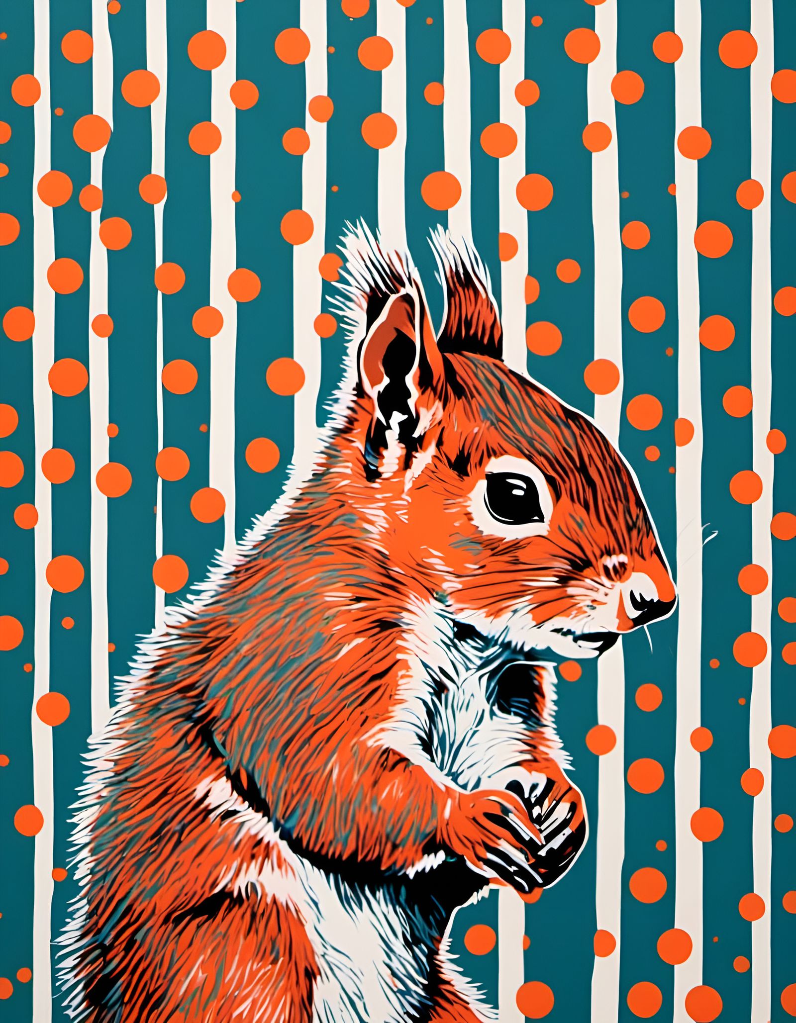 Geometric Squirrel - AI Generated Artwork - NightCafe Creator